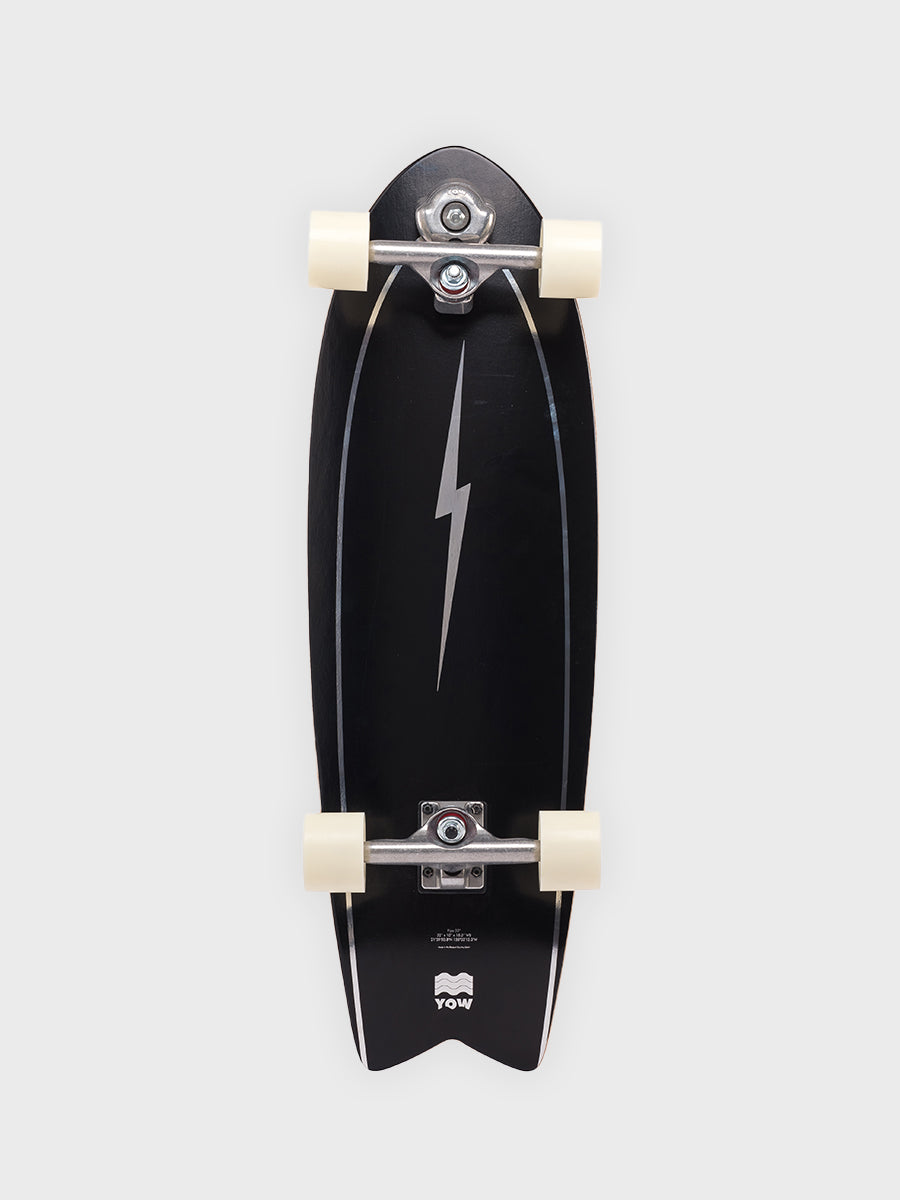 Pipe 32" Power Surfing Series Yow Surfskate - Black – Surfboard Empire