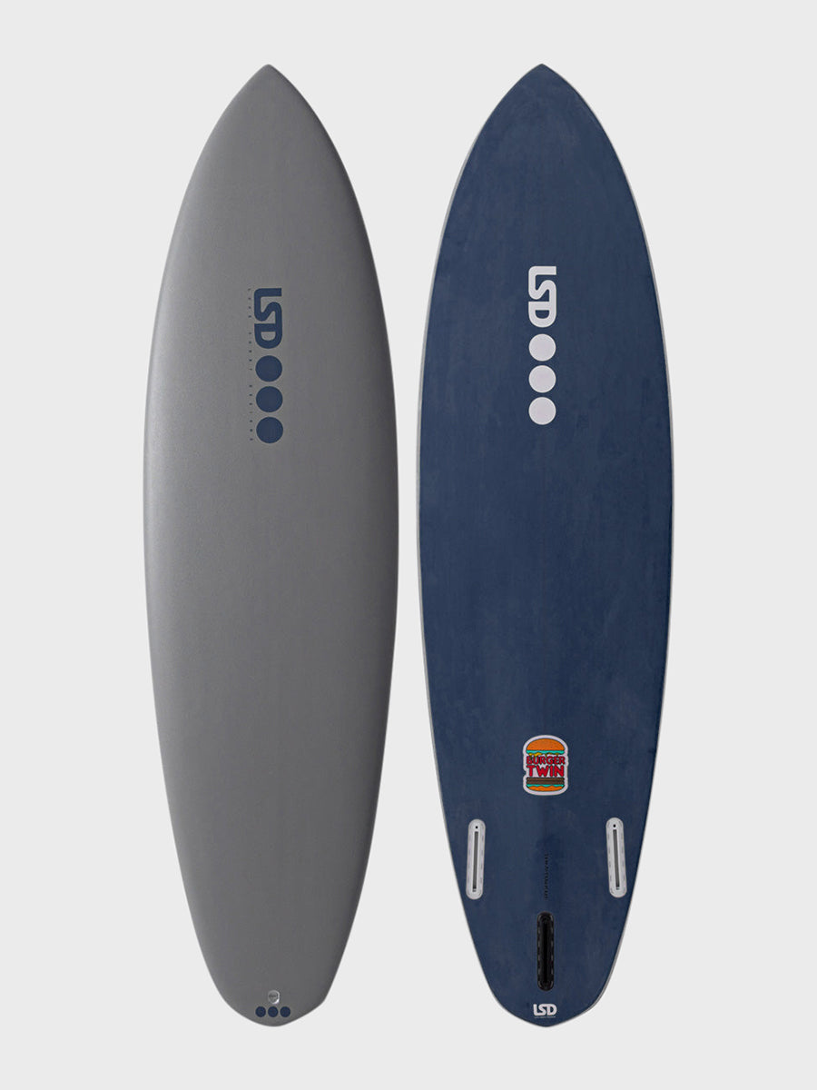 LSD Burger Twin Hard Bottom Epoxy Softboard – Surfboard Empire